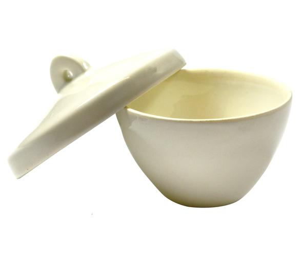 Buy Porcelain Crucible with Lid, 100ml Capacity, Squat - Eisco Labs ...