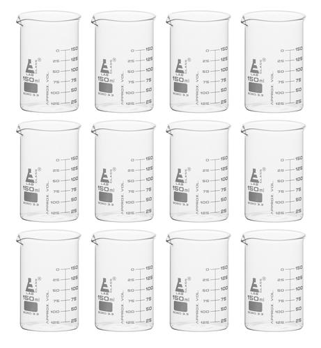 Buy Beaker, 150ml - ASTM - Low Form with Spout - Dual Scale, White ...