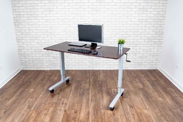 60" High Speed Crank Adjustable Stand Up Desk