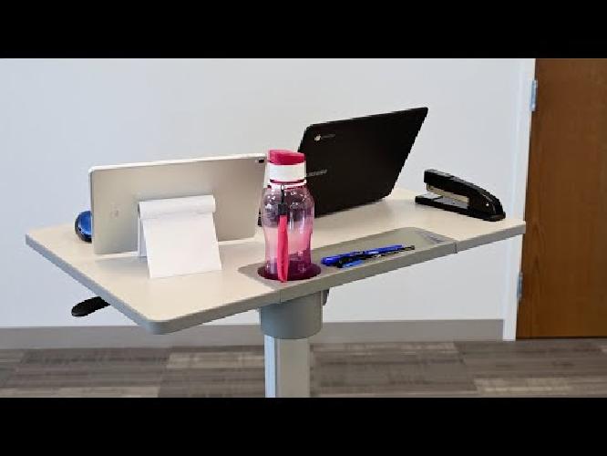 Pneumatic Adjustable Height Flip Top Student Desk/Nesting Desk