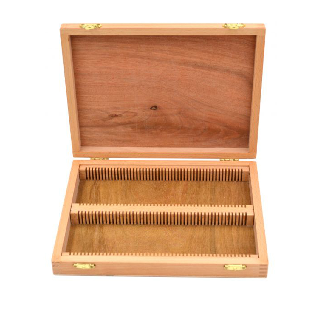 Buy Wooden Slide Box for 100 slides, with Latches- Fits 75x25mm Slides ...