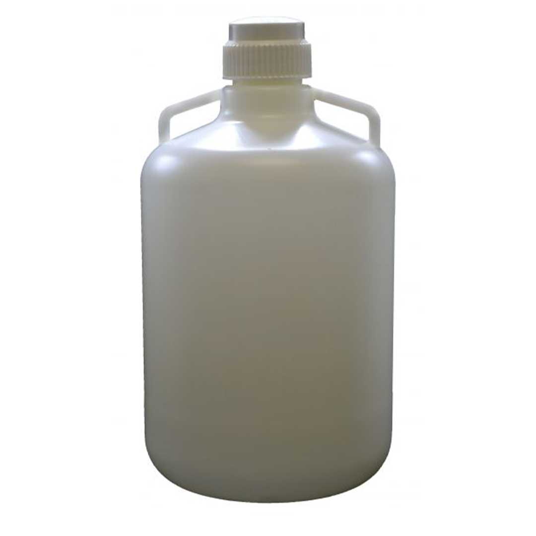 Buy 20 Liter (5.25 Gallon) Carboy Jug with Gasket Cap, White Premium ...