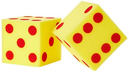 Giant Soft Foam Dot Cubes, Set of 2