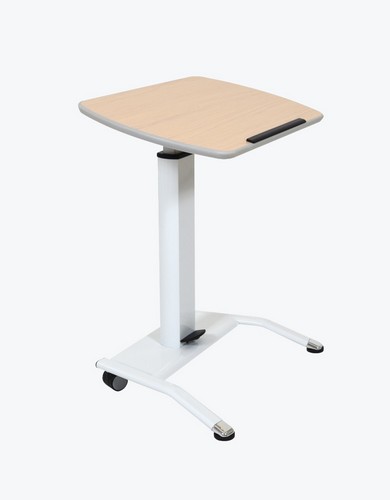 Buy Pneumatic Adjustable-Height Lectern / Mobile Standing Desk - Light ...