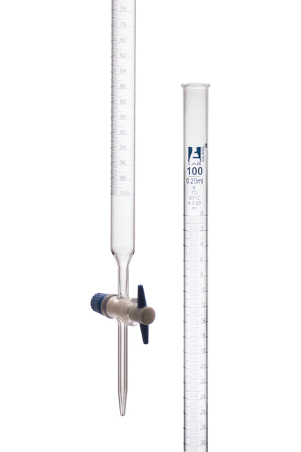 Burettes - Automatic Zero, capacity 100ml, Sub. Div. 0.20ml Tolerance ± ...
